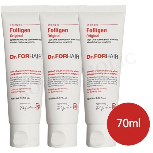DR.FORHAIR Folligen Shampoo Original 70ml x 3EA Relieve Hair Loss ...