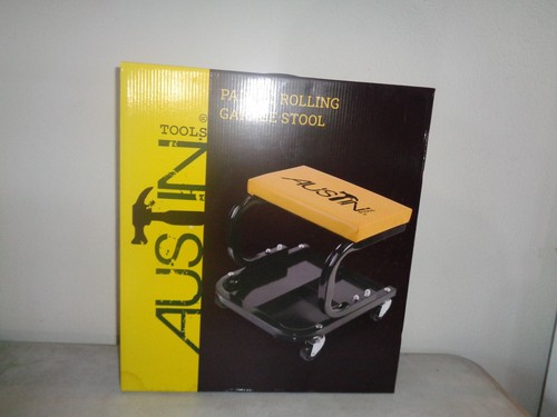 AUSTIN TOOLS PADDED ROLLING GARAGE STOOL with TOOL TRAY - NIB | eBay
