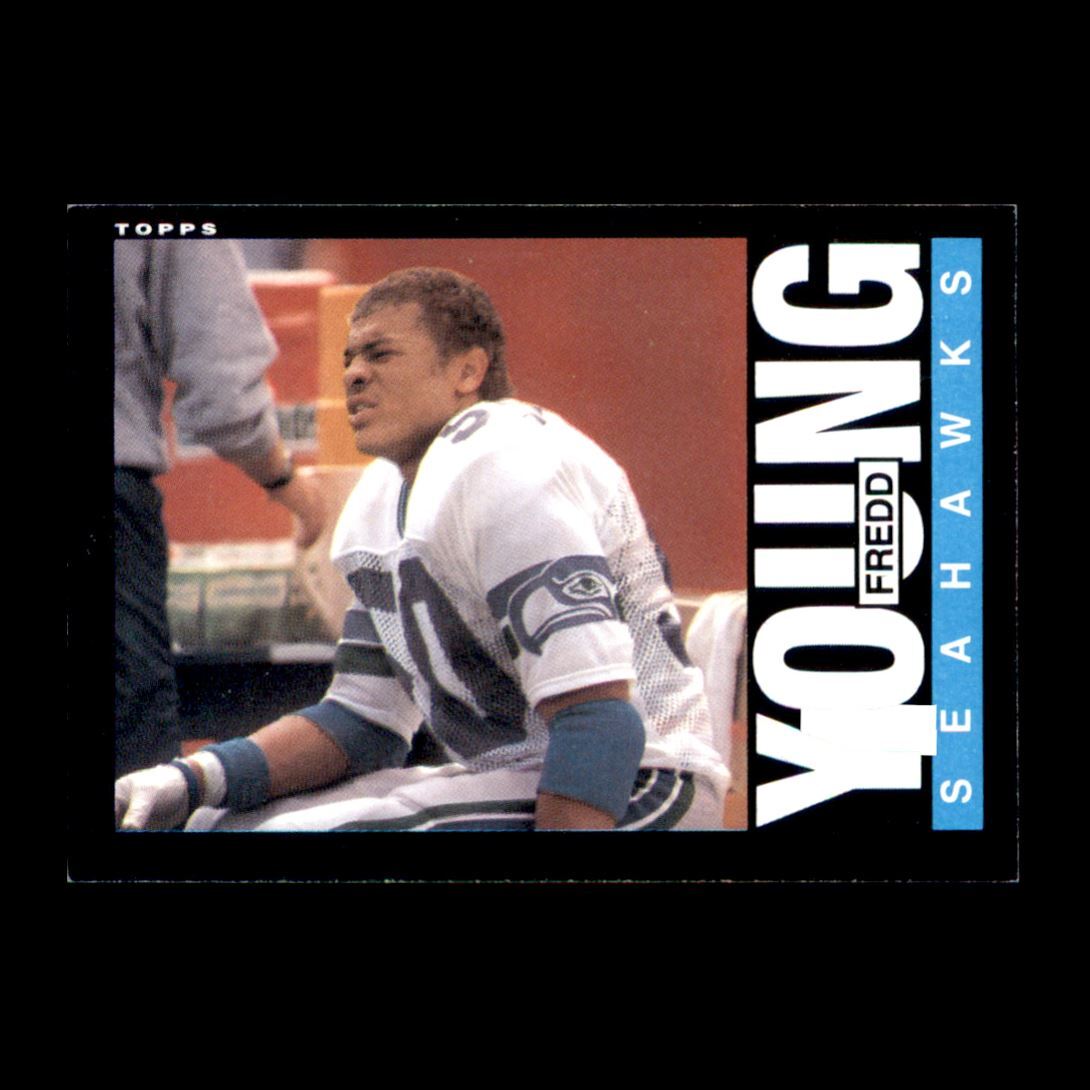 Fredd Young 1985 Topps Rookie Seattle Seahawks #393 Set Break Great ...