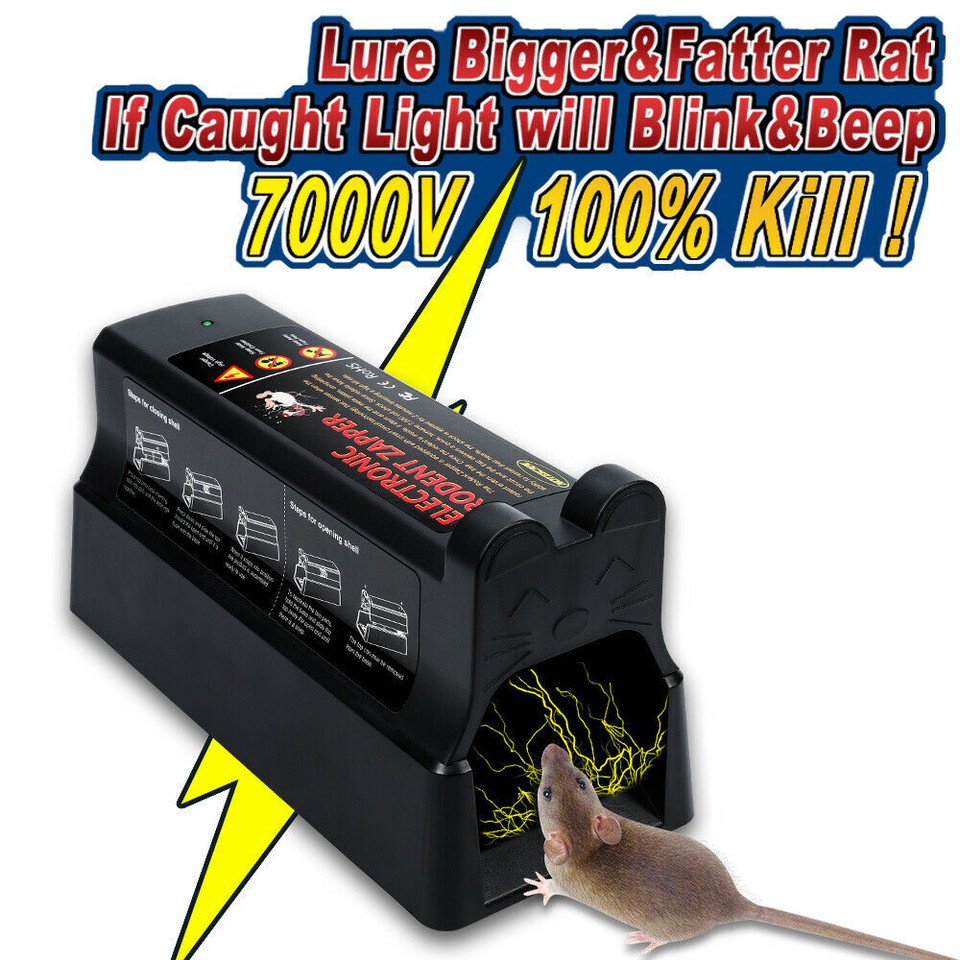 Electronic Mouse Trap Victor Control Rat Killer Pest Electric Rodent ...