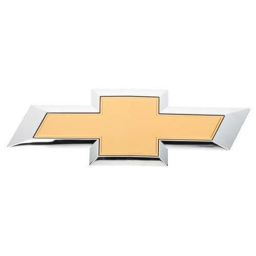 OEM NEW GM Grille Bowtie Emblem Gold w/Chrome 16-19 Silverado Colorado ...