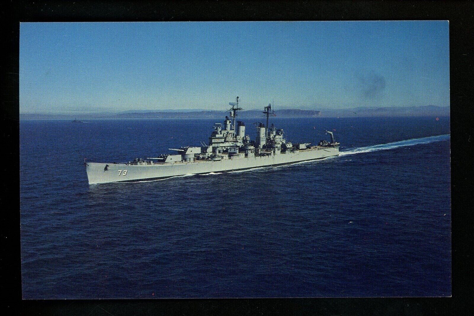 Military Ship chrome postcard USN Navy USS St. Paul CA-73 Heavy Cruiser ...