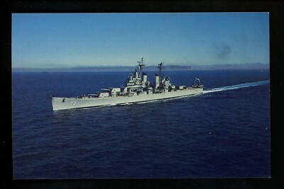 Military Ship chrome postcard USN Navy USS St. Paul CA-73 Heavy Cruiser ...