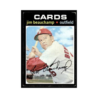 1971 Topps Baseball Card Jim Beauchamp Cardinals #322 | eBay