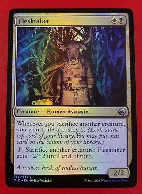 1x Fleshtaker | FOIL | Innistrad Midnight Hunt | MTG Magic Cards | eBay