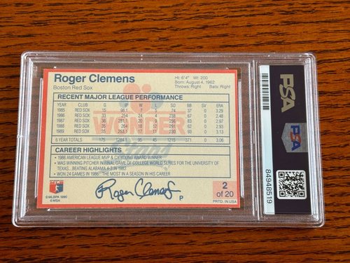 1990 Wonder Bread Stars - #2 Roger Clemens for sale online | eBay