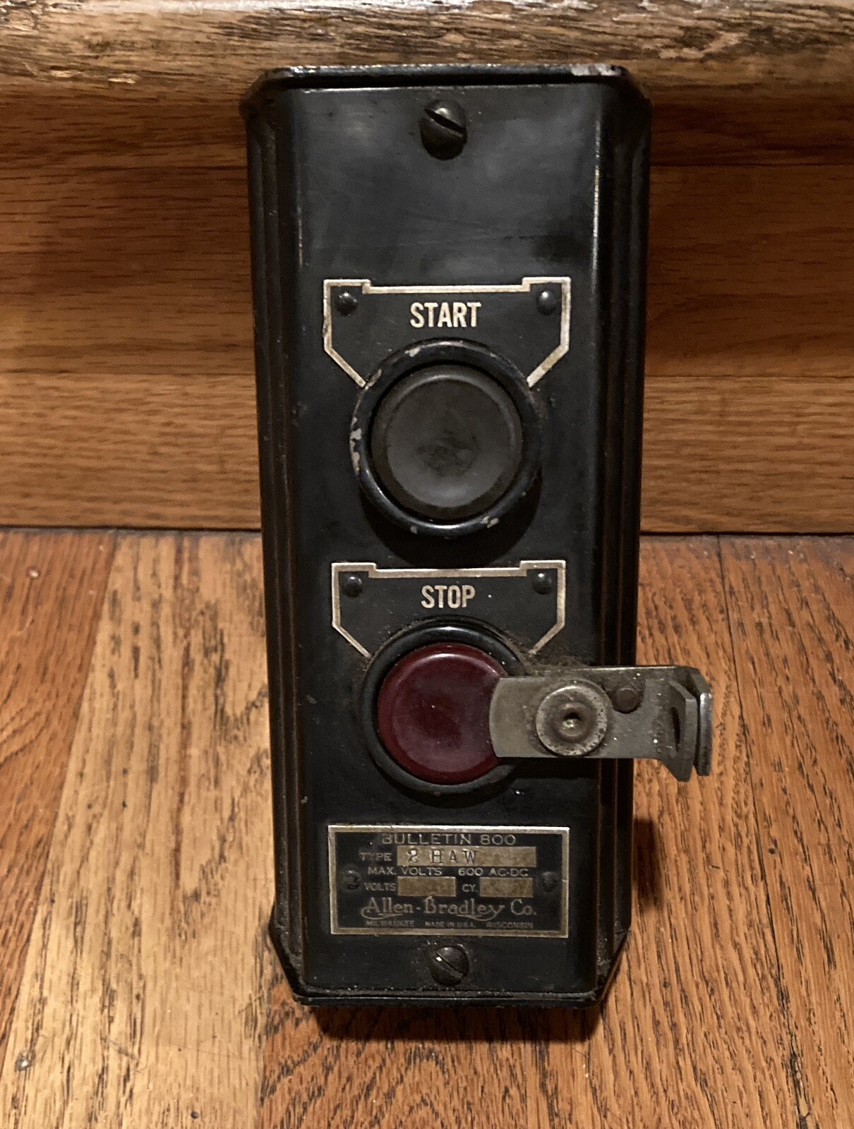 Vintage Allen Bradley Push Button Station-Art Deco 1940’s Industrial ...