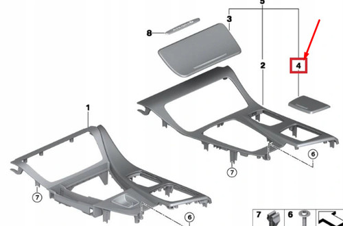 NEW BMW 5 F10 CENTRE CONSOLE ASHTRAY TRIM LHD 51169206397 OEM | eBay