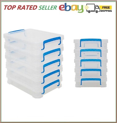 Super Stacker, Document Boxes, Clear, 5 Pack | eBay