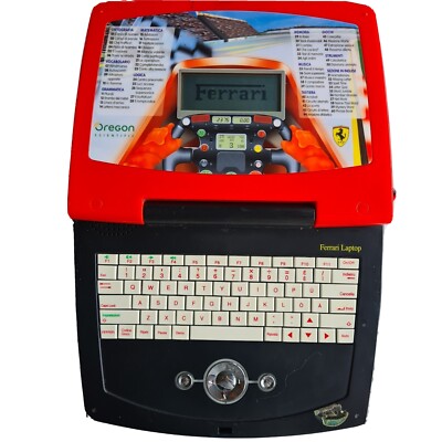 Oregon Scientific Ferarri Laptop Kids Italian Language Computer Red ...