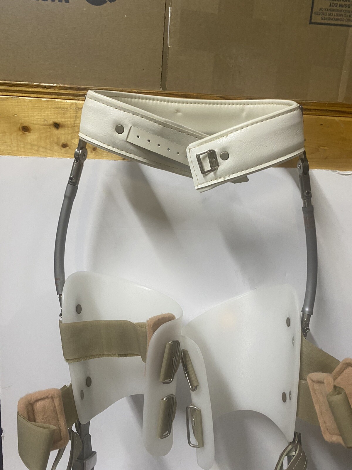 Metal, Plastic, Leather Child's Polio-style Leg Braces Medical ...