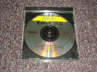 Professor Teaches Excel 2000 cd-rom Individual Software 1999, Windows ...