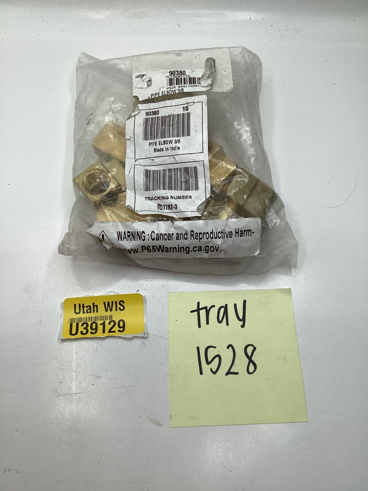 Pack of 10 - 3/8" Female BS Elbow 90 Degree Brass Fitting Pipe 90380 | eBay