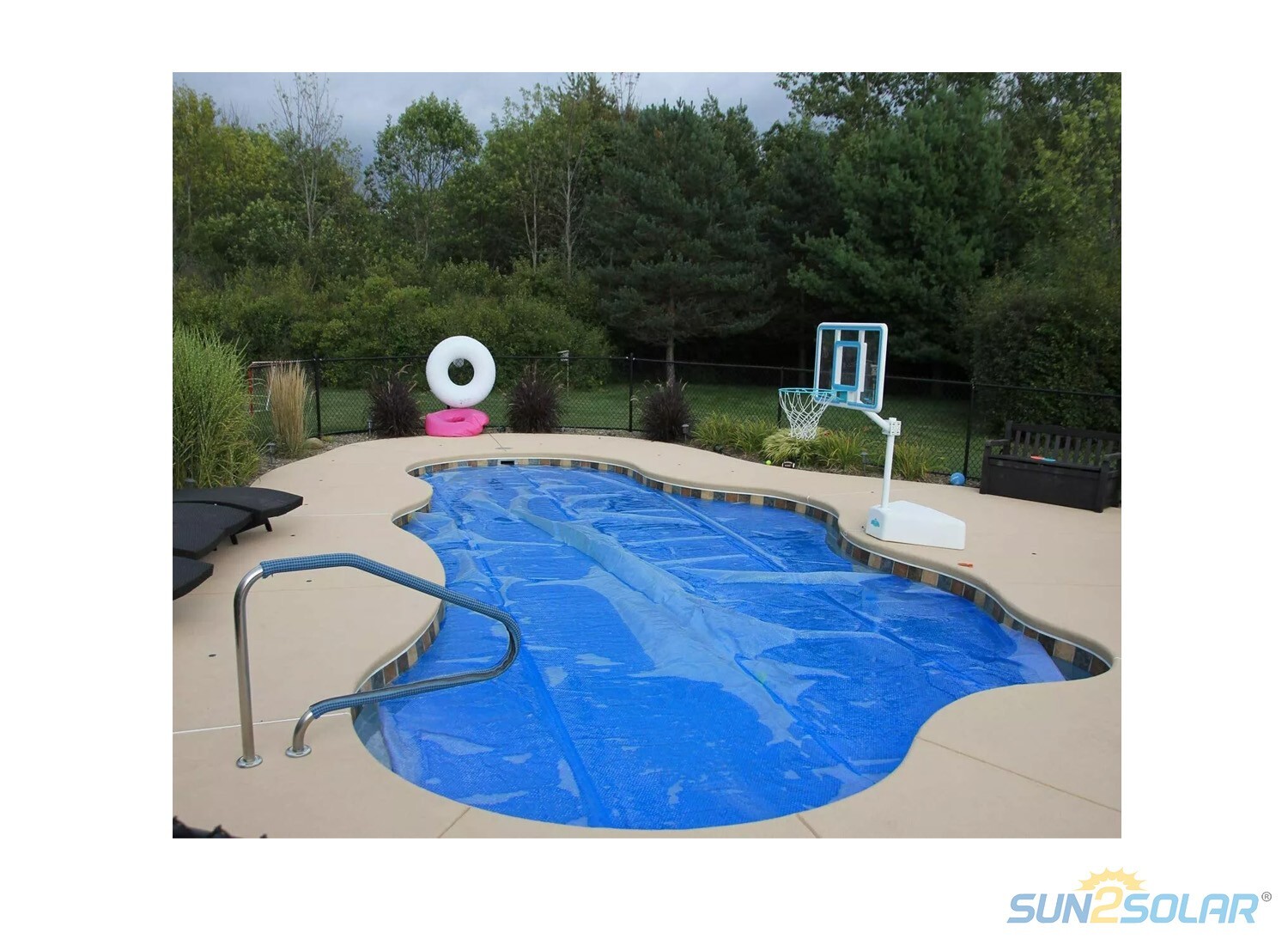 Sun2Solar 1200 Series Round Swimming Pool Solar Cover Blanket - Choose ...