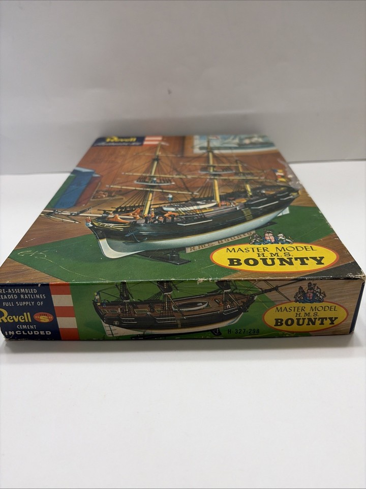 Revell 1956 ship model Master Model HMS Bounty kit Authentic in box ...