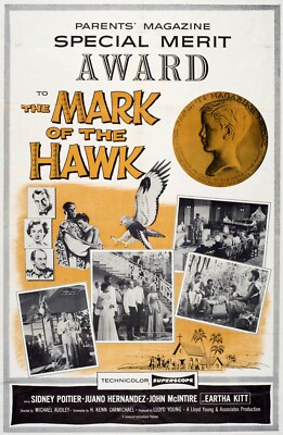 MARK OF THE HAWK MOVIE POSTER *2X3 FRIDGE MAGNET* SIDNEY POITIER EARTHA ...