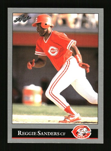 1992 Leaf Reggie Sanders #360a Cincinnati Reds Baseball Card | eBay