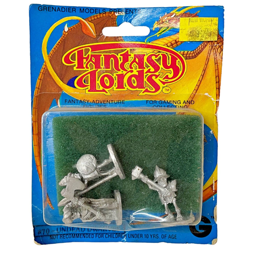 Fantasy Lords #70 Undead Dwarves Grenadier Models 1983 Metal Miniature ...
