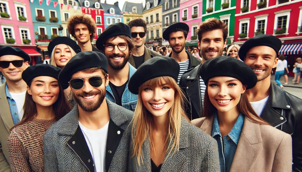Unisex Black French Beret Hat Ideal for Novelty Fancy Dress and Casual ...
