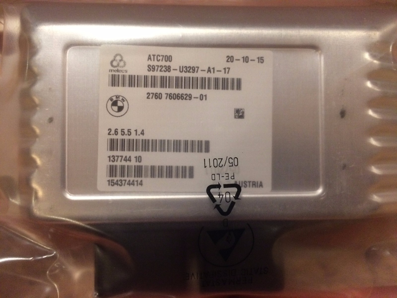 BMW OEM 07-13 X5 Transfer Case-Control Module 27607606629 Genuine ...