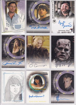 TRADING CARDS:Planche N° 45 COSTUMES,AUTOGRAPHS divers | eBay