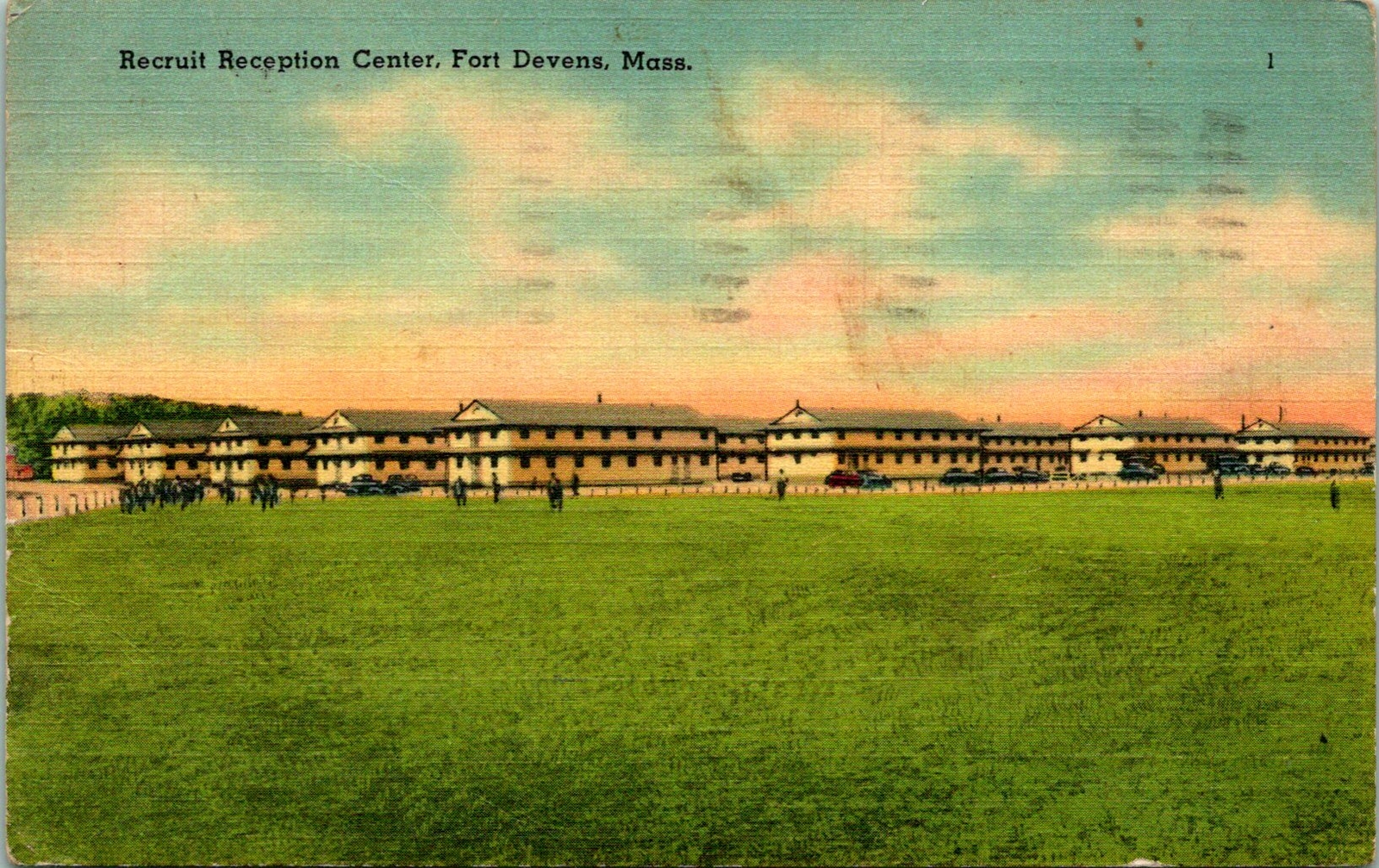 Fort Devens MA Recruit Reception Center Postcard used (13563) | eBay
