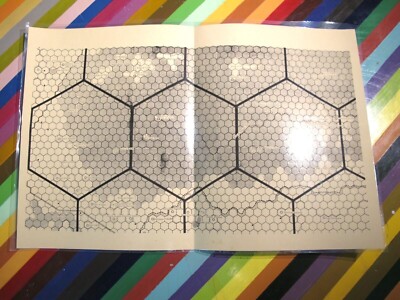 vtg RPG Dungeons Dragons D&D Judges Guild Unnamed Hex Map laminated v2 ...