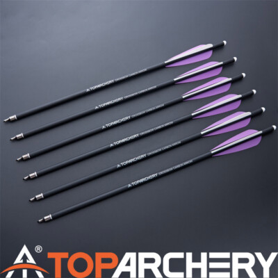 12pcs 16" Crossbow Bolts Carbon Arrows 8.8mm OD Arrows for Crossbow ...