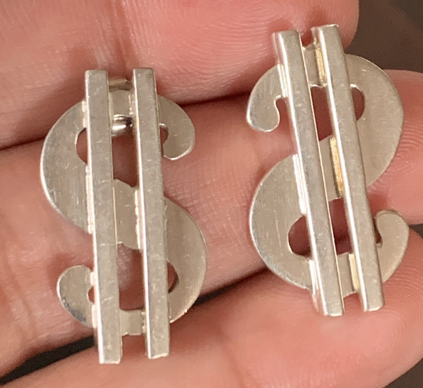 .925 Sterling Silver DOLLAR SIGNS Money Gambling Casi… - Gem