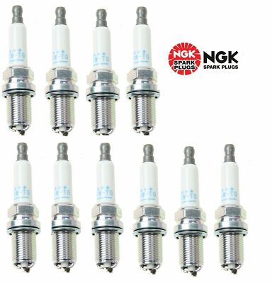 For Set of 10 Pre-Gapped Spark Plugs NGK Laser Platinum Resistor ...