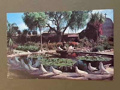 Fountain White Doves Birds Old Mission San Juan Capistrano CA 1967 PM ...