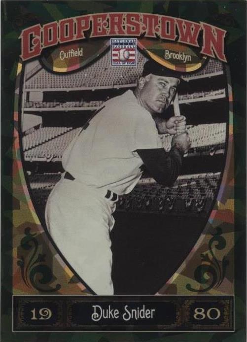 2013 Panini Cooperstown Collection - Duke Snider #58 Green Crystal ...