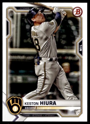 2021 Bowman Keston Hiura Milwaukee Brewers #69 | eBay