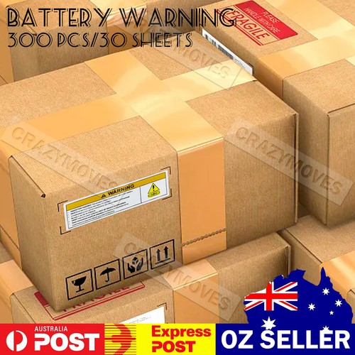 300pcs Button Coin Batteries Safety Warning Stickers Lithium Compliant ...
