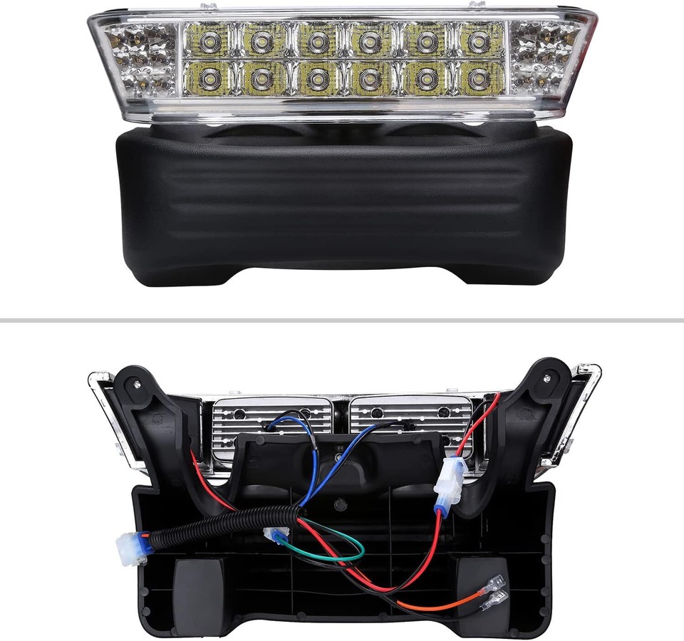 Golf Cart LED Headlight For Club Car Precedent W/ Bumper,12V Front ...