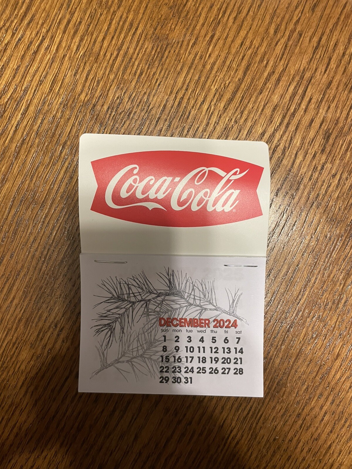 NEW 2025 Red fishtail Coke dash calendar | eBay