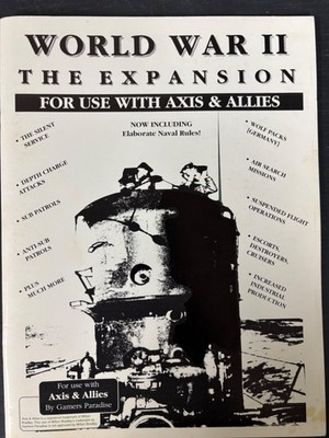 GAMERS PARADISE - WORLD WAR II Expansion 1 - Axis and Allies 1989 - 48 ...