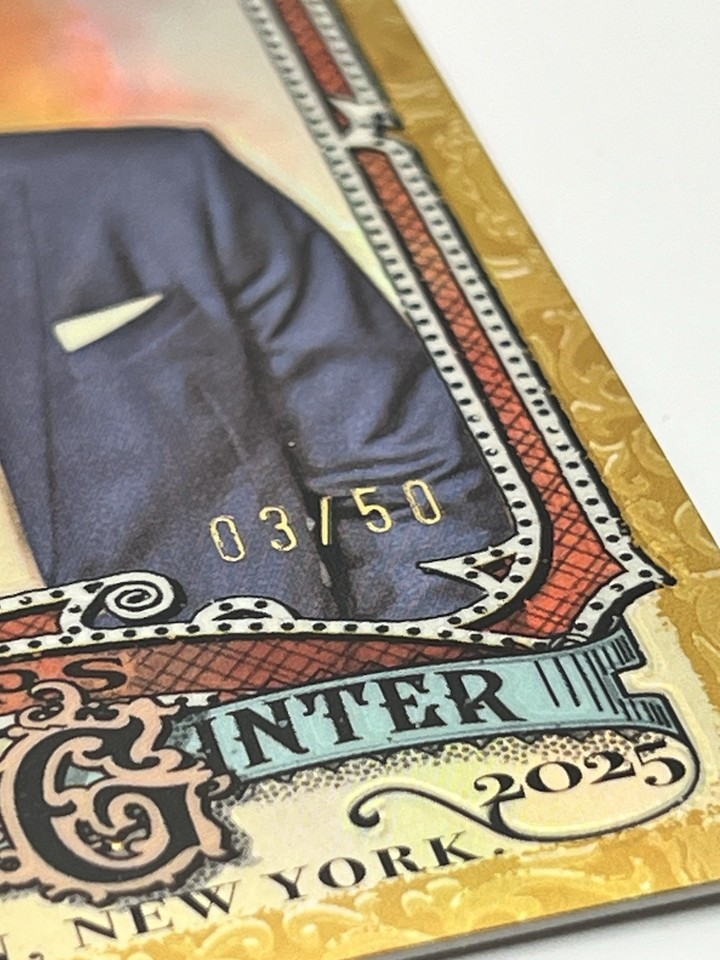 2025 Topps Allen & Ginter Peter Weber Chrome Gold /50 The Bachelorette ...