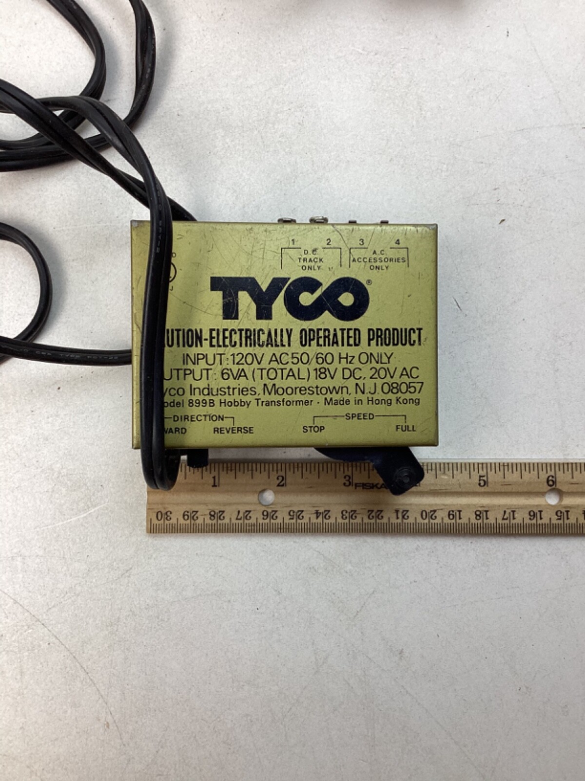 TYCO Model No. 899B & Model 899V Hobby Transformers | eBay