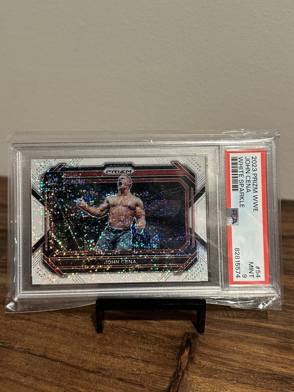 2023 Panini PRIZM WWE White Sparkle John Cena SSP Super Short Print PSA ...