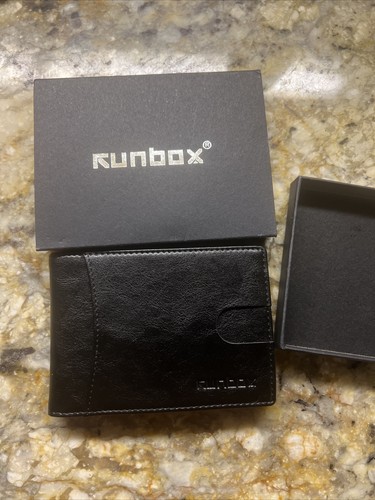 RUNBOX Minimalist Slim Wallet for Men with Money Clip RFID Blocking ...