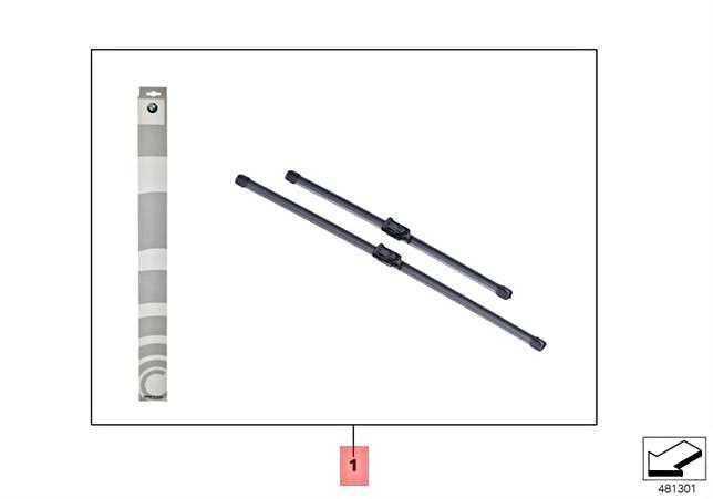 Genuine BMW M3 G20 318d 320d 320dX 320i 1.6 330d Wiper Blades SET ...