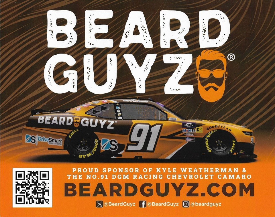 2024 KYLE WEATHERMAN #91 BEARD GUYZ CHICAGO NASCAR XFINITY SERIES HERO ...