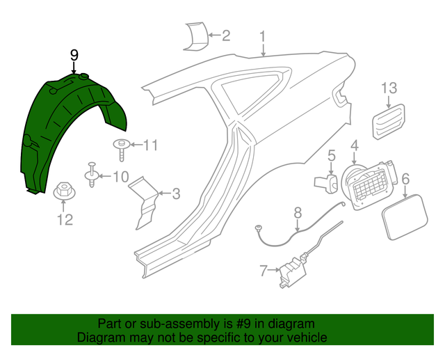 BMW 51717288905 Genuine OEM Wheelhouse Liner for sale online | eBay