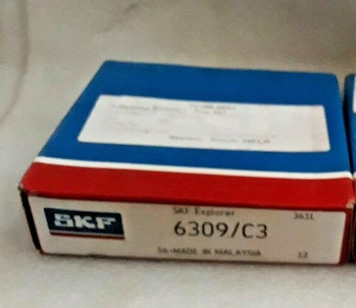6309 C3 SKF Single Row Deep Groove Radial Ball Bearing 45x100x25mm NEW ...
