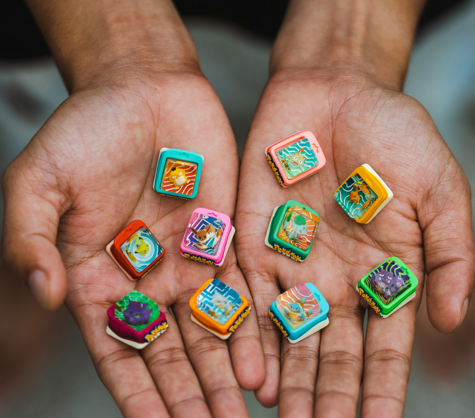 Dwarf Factory Pokemon Hand-Painted Artisan Mechanical Keyboard Keycap ...