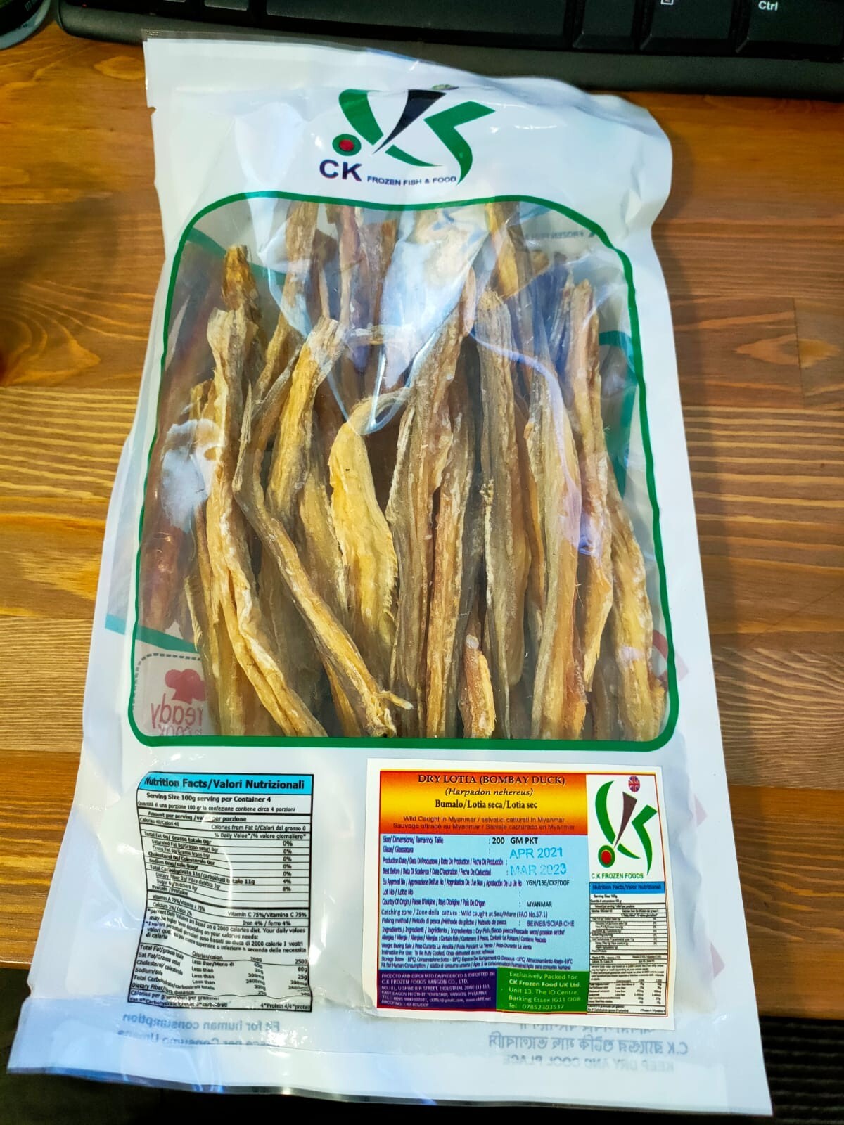 Authentic Dried Fish Bombay Duck / Lotia 200g - Same Day Dispatch-Uk ...