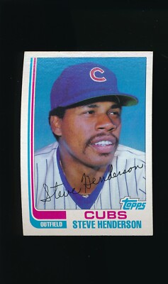 1982 Topps #89 Steve Henderson * Outfield * Chicago Cubs * EX-MT/NM ...