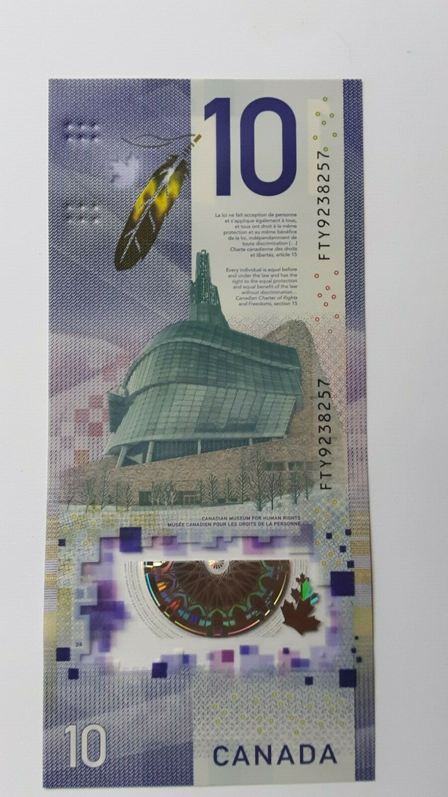 NEW Canada $10 Dollars Vertical Banknote - Viola Desmond---Uncirculated ...