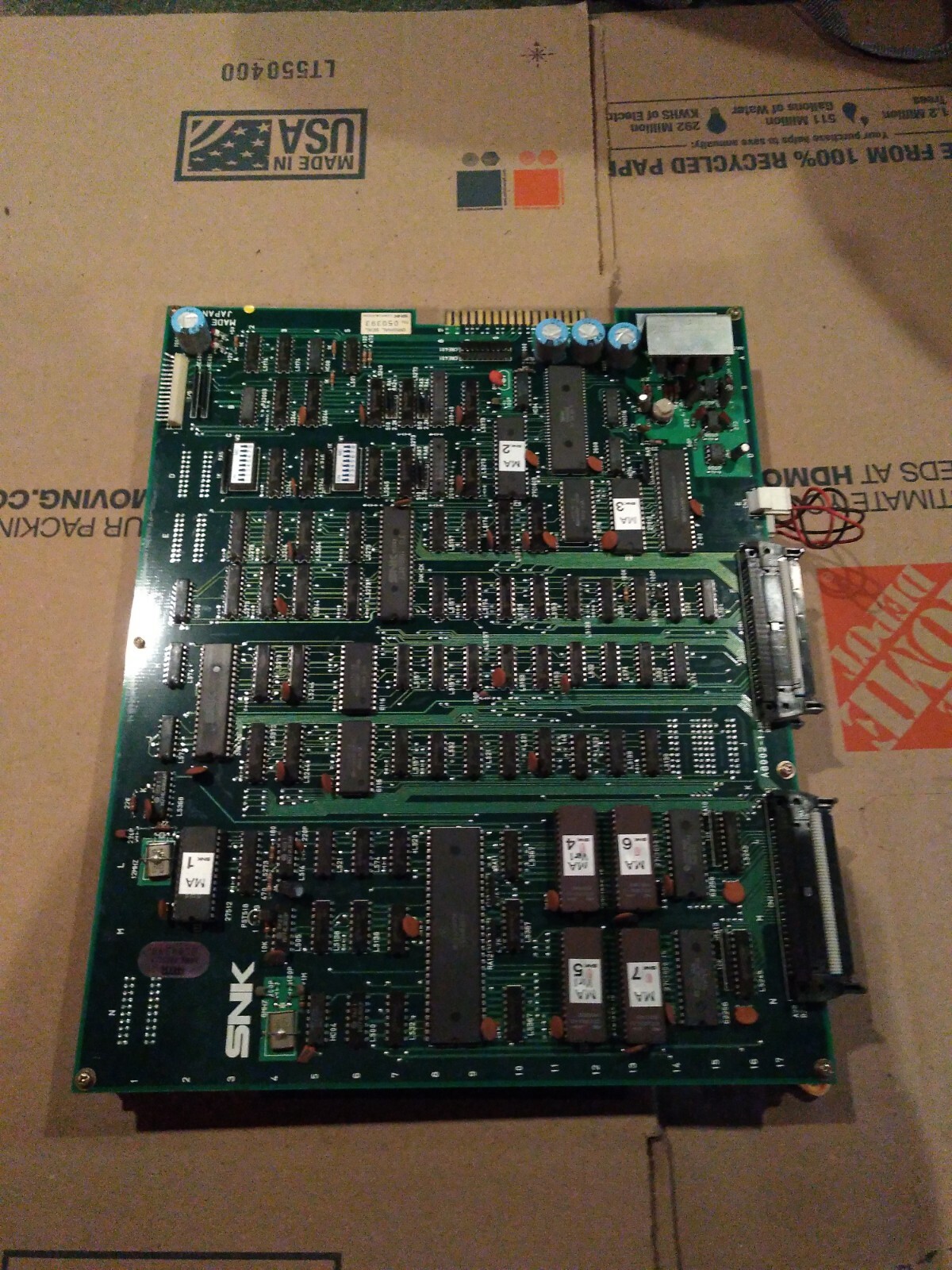 snk mechanized attack arcade main pcb working | eBay